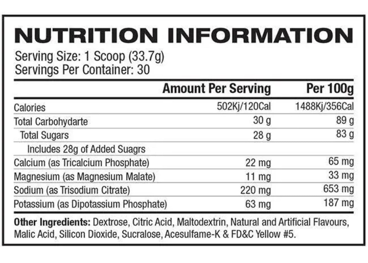RONNIE COLEMAN KING CARB XS 30 SER – Power in sports